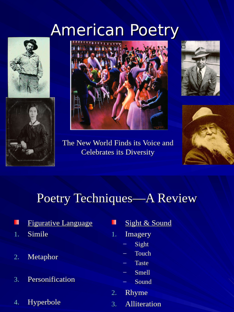 American Poetry - Whitman - Dickinson 2023 Introduction | PDF | Poetry ...