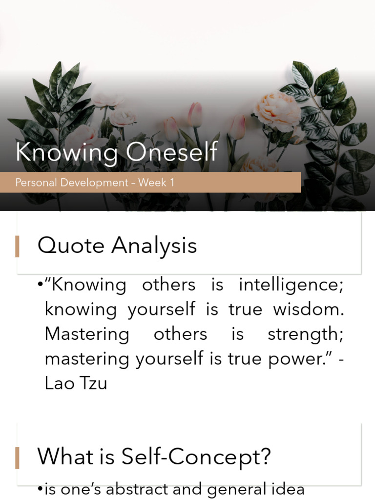 Understanding Self-Concept and Identity | PDF | Self Esteem ...