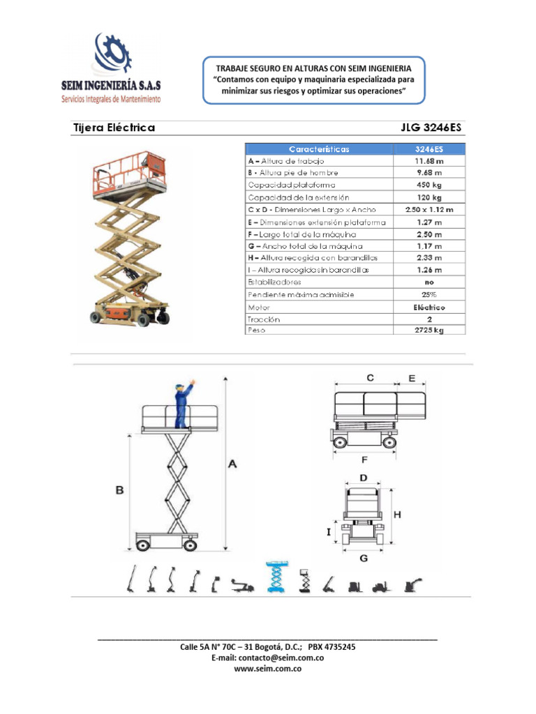 Ficha Tecnica JLG 3246 Es - 023116 | PDF