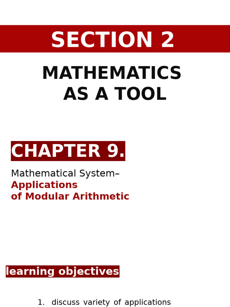 Chapter 9b. Applications of Modular Arithmetic | PDF | Universal Product Code | Mathematics