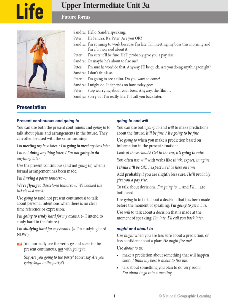 Upper Inter GRAMMAR Units 3 & 4 | PDF | Plural | Grammatical Number