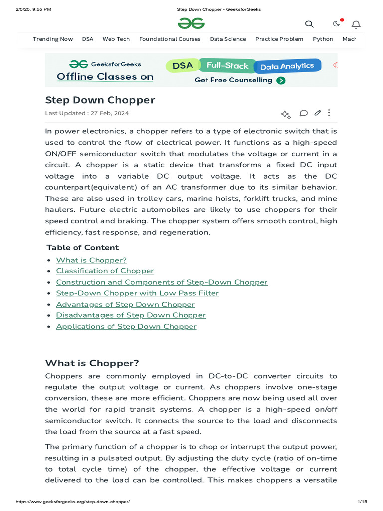 Buck Converter: Step-Down Circuit Explained | PDF | Power Electronics ...