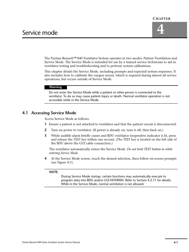 840 Rev K Service Manual Chapter 4 Service Mode | PDF | Printed Circuit Board | Calibration