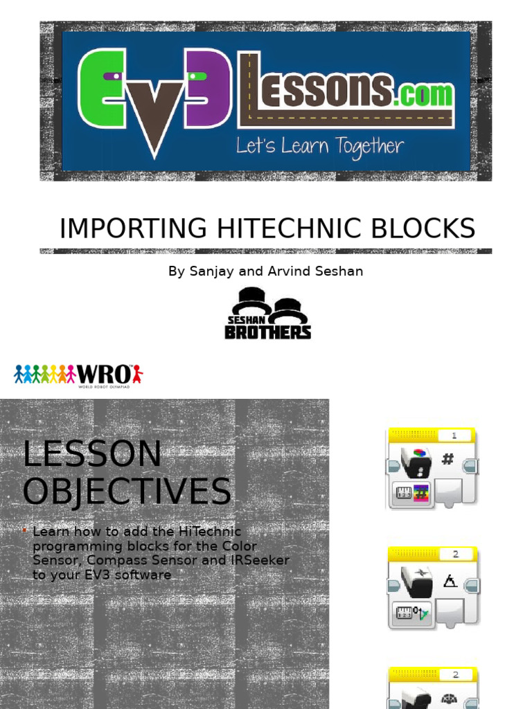 Importing Hi Technic Blocks | PDF