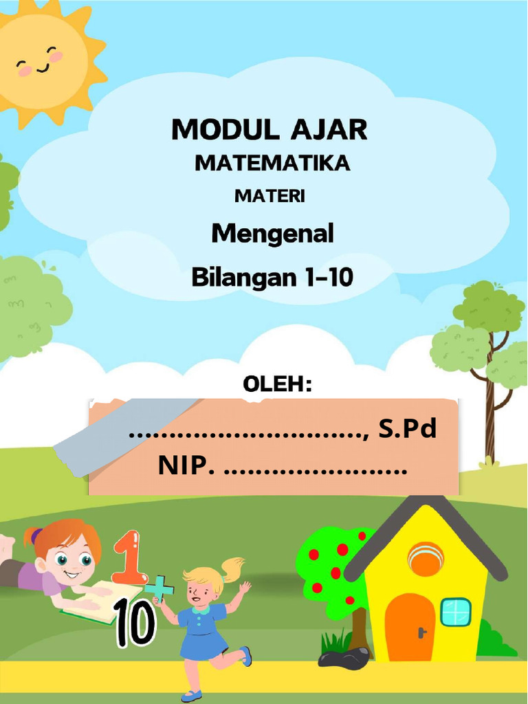 Contoh Modul Ajar - Matematika - Mengenal Angka PDF | PDF