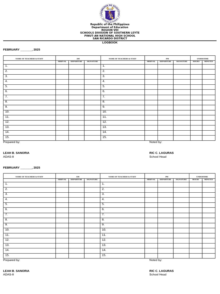 Emman Logbook 2025 | PDF | Philippines