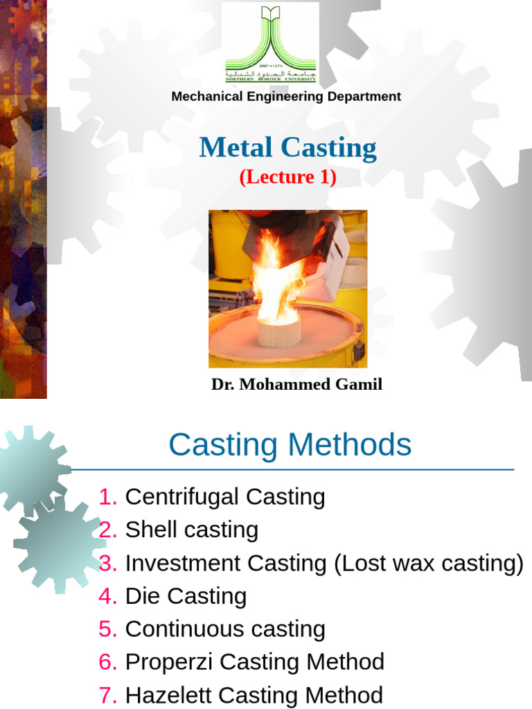 Lecture 1 | PDF | Physical Sciences | Metalworking
