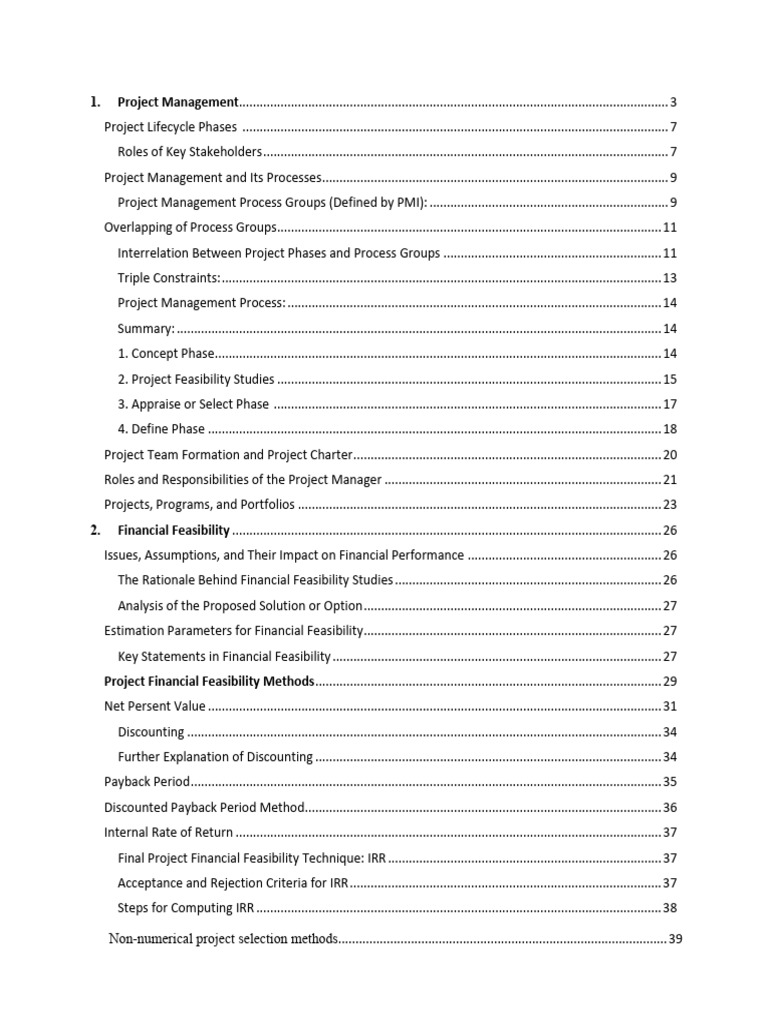 Course - Project Management - Initiation and Planning | PDF | Net Present Value | Project Management