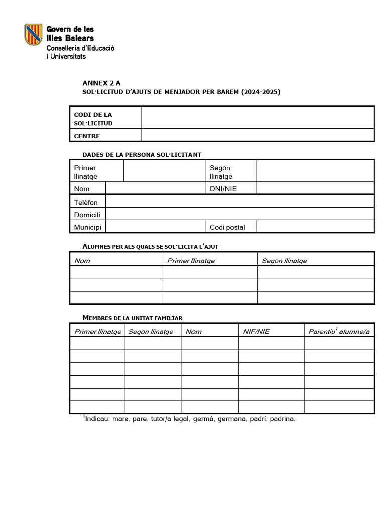 +annex 2A Sol Licitud | PDF