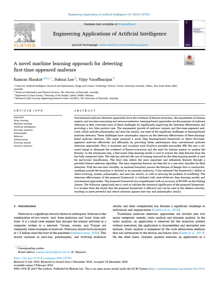 A Novel Machine Learning Approach For Detecting First-Time-Appeared ...