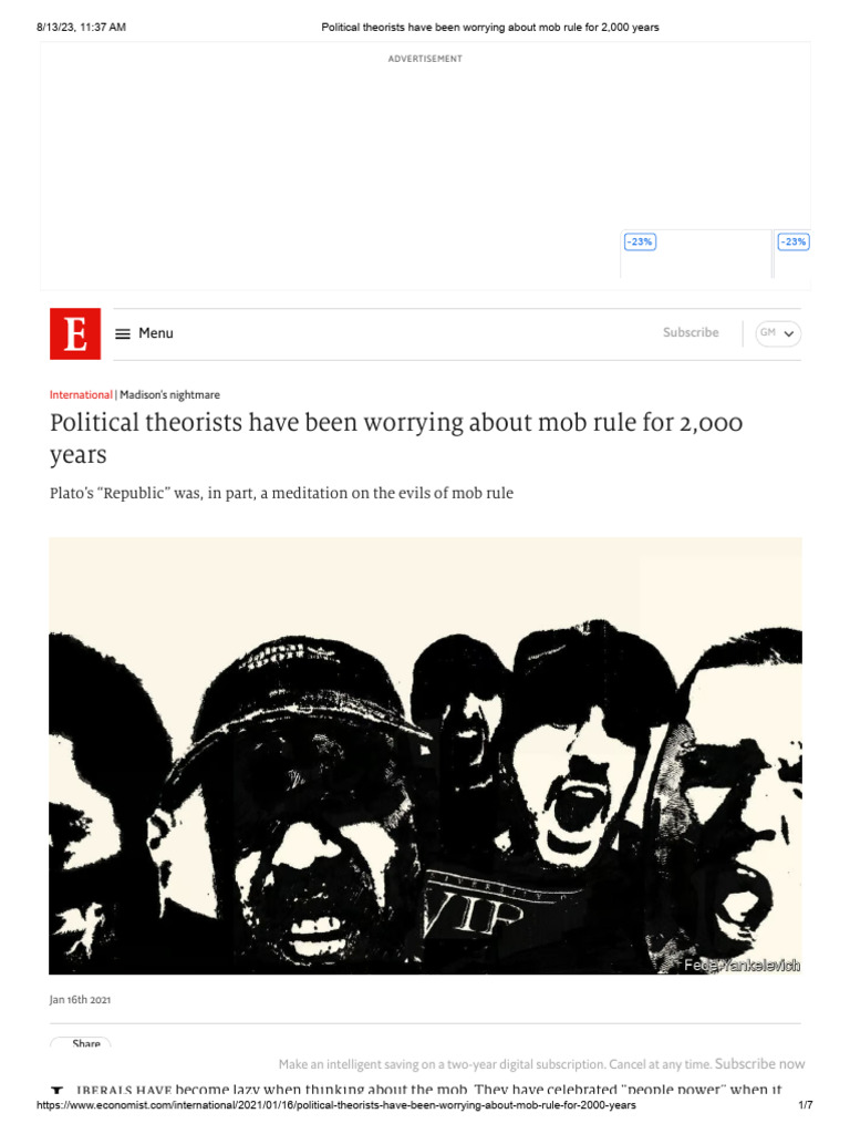 mobocracy | PDF | Democracy | Political Ideologies