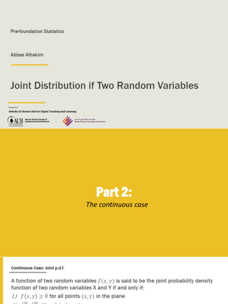 Joint Probability Density Functions Explained | PDF | Probability ...