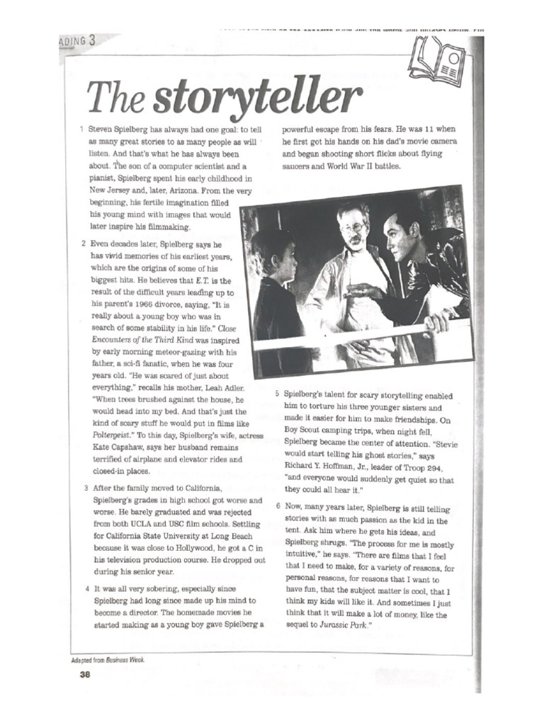 Text 7a - The Storyteller - Parts of The Reading Lesson | PDF