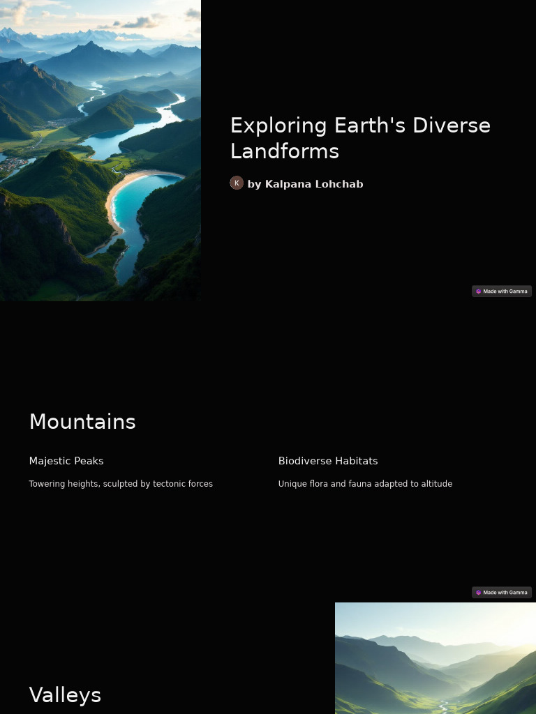Exploring Earths Diverse Landforms | PDF