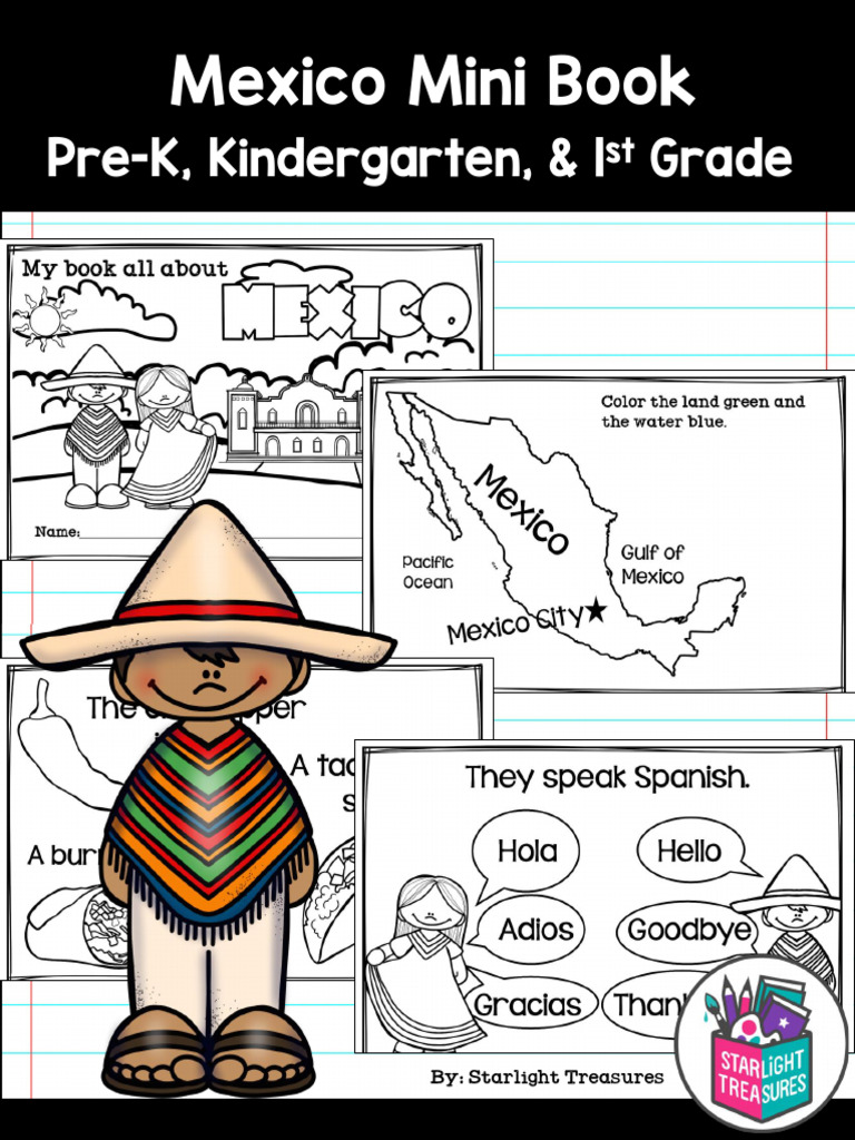 Mexico Mini Book for Kids | PDF | Taco | Burrito