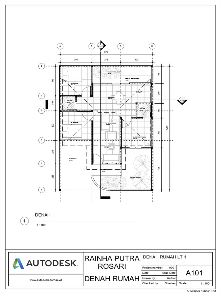 Lat Lks h4 Denah 1 Berwarna | PDF