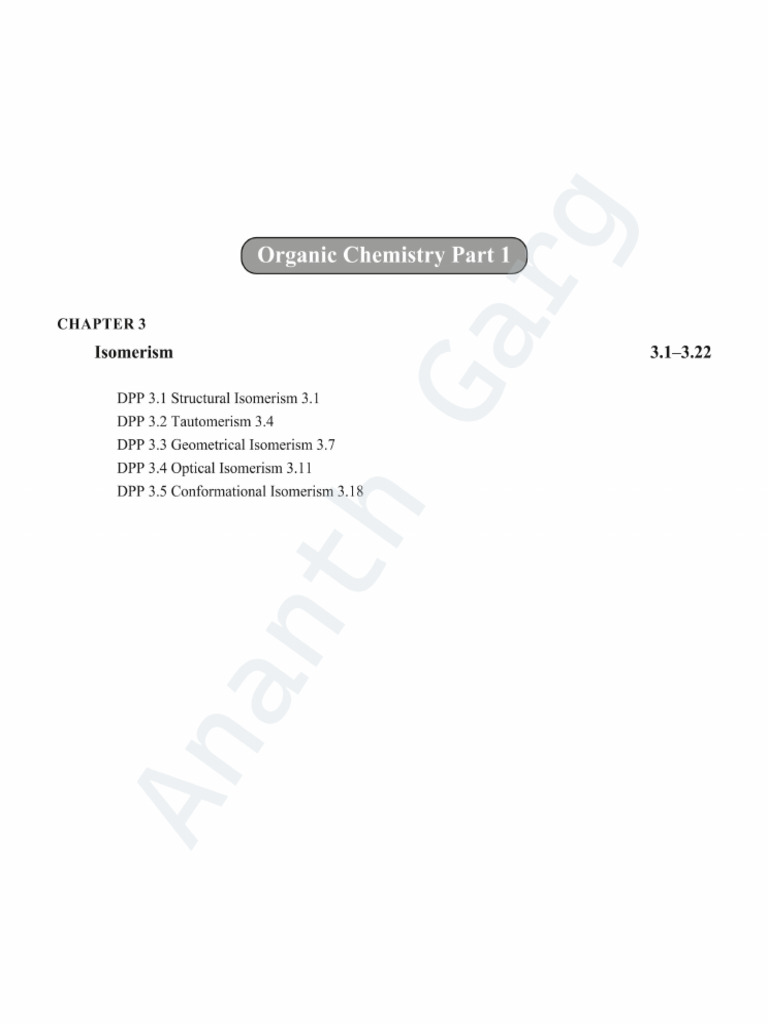 Isomerism DPP | PDF