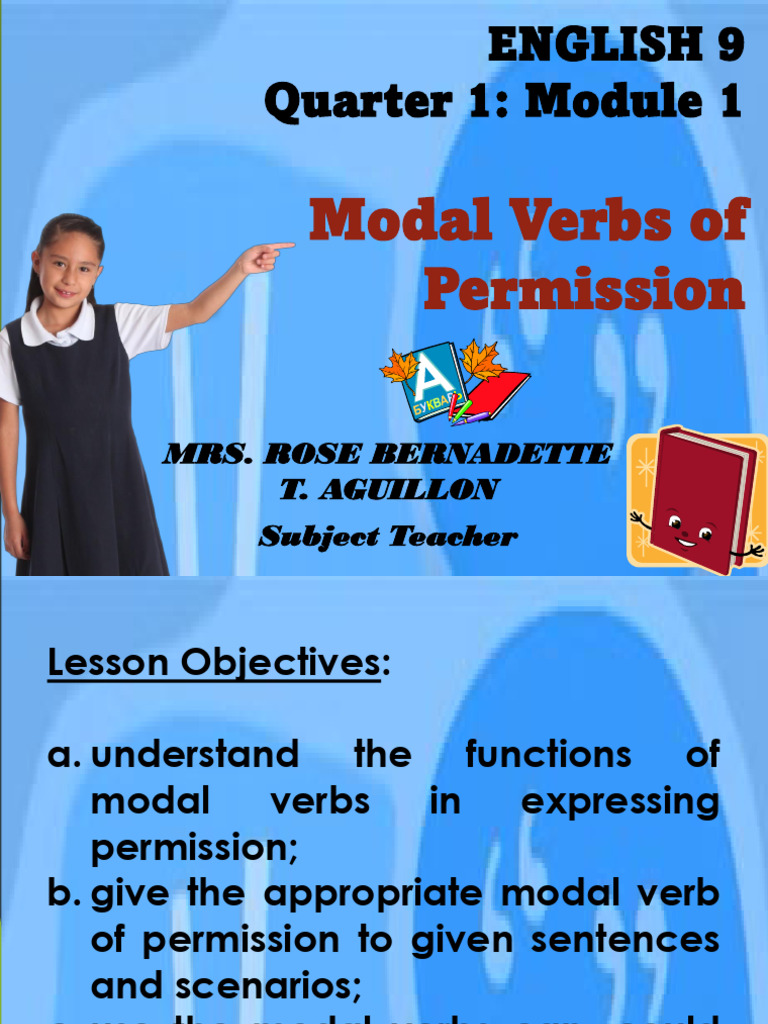 1 Modals of Permission | PDF | Verb | Linguistics