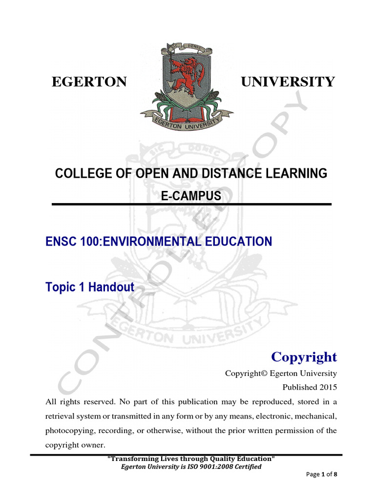 Ensc Combined-1 | PDF | Food Web | Ecosystem