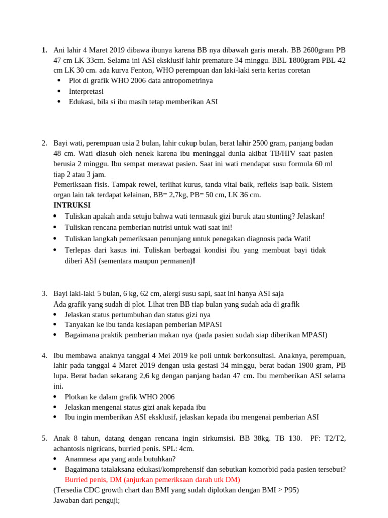 Bagi Soal Osce NPM | PDF