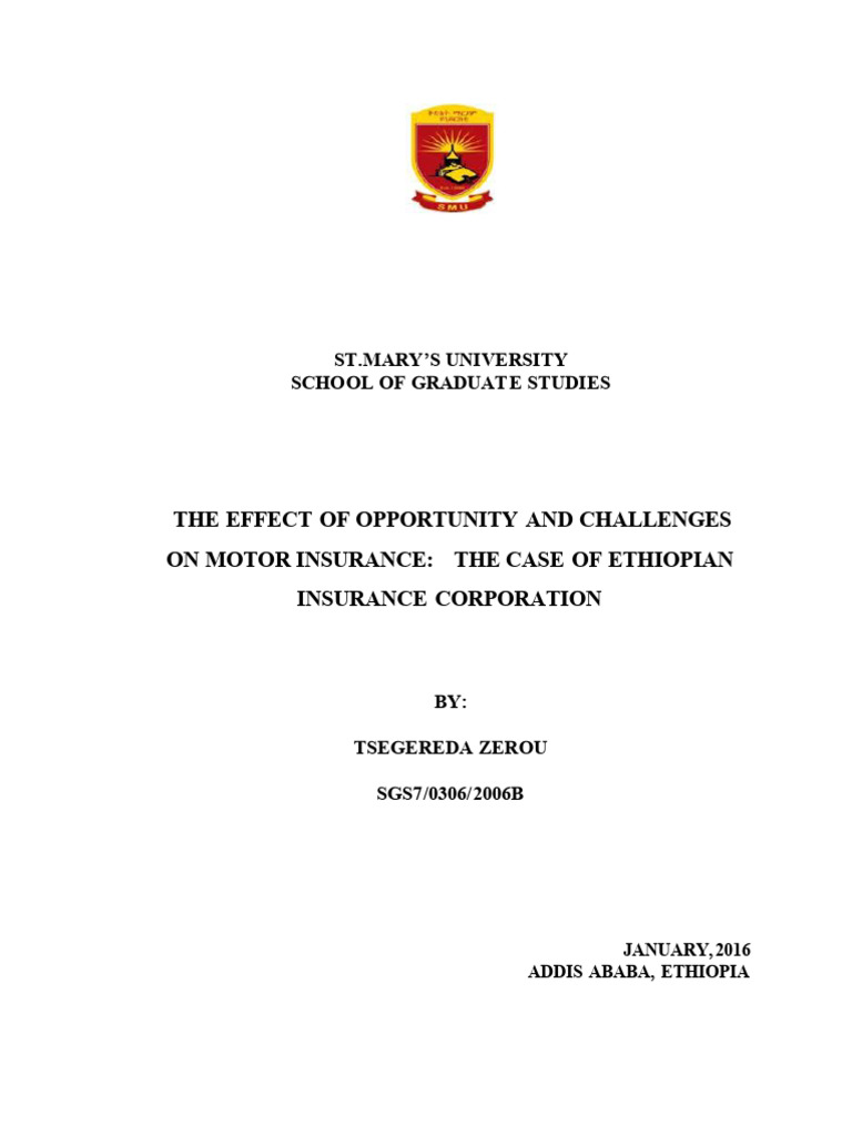 TSEGEREDA ZEROU | PDF | Insurance | Risk
