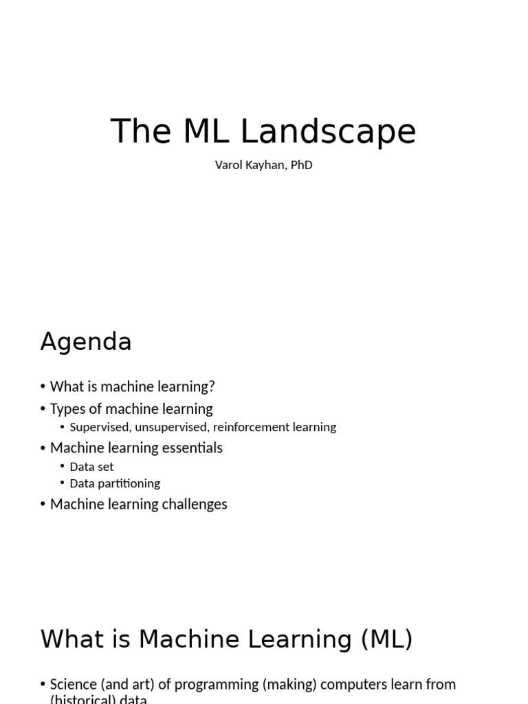 Lecture Slides - ML - Part 1 | PDF | Machine Learning | Categorical Variable