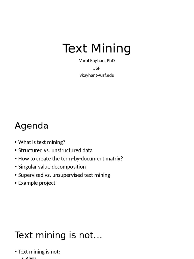 Text Mining | PDF | Applied Mathematics | Machine Learning