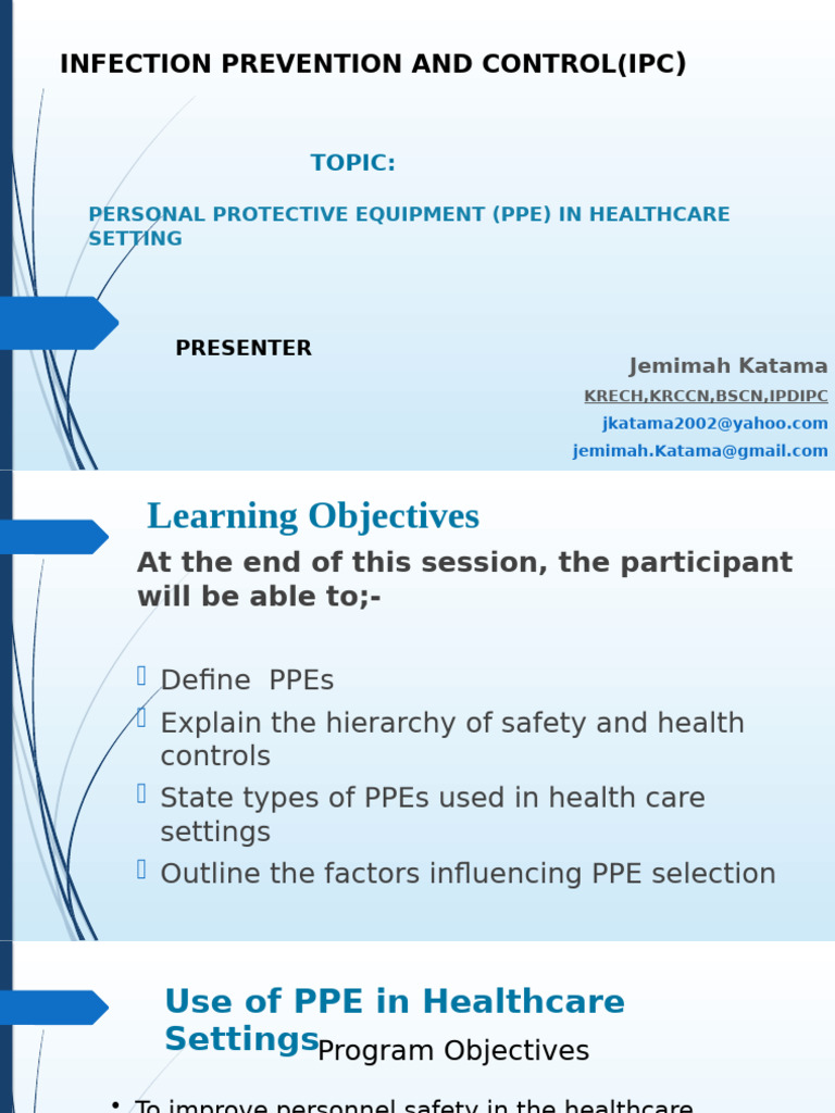 PPE Guidelines for Healthcare Safety | PDF | Personal Protective ...