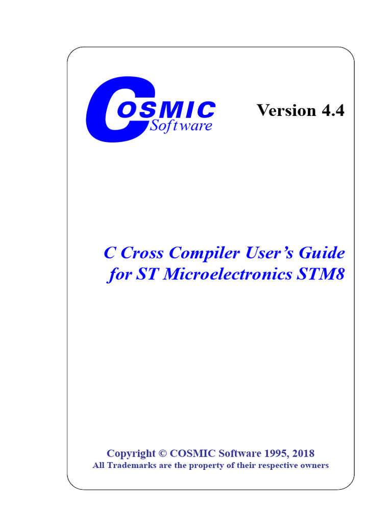 CXSTM8 UsersGuide | PDF | Pointer (Computer Programming) | Library (Computing)