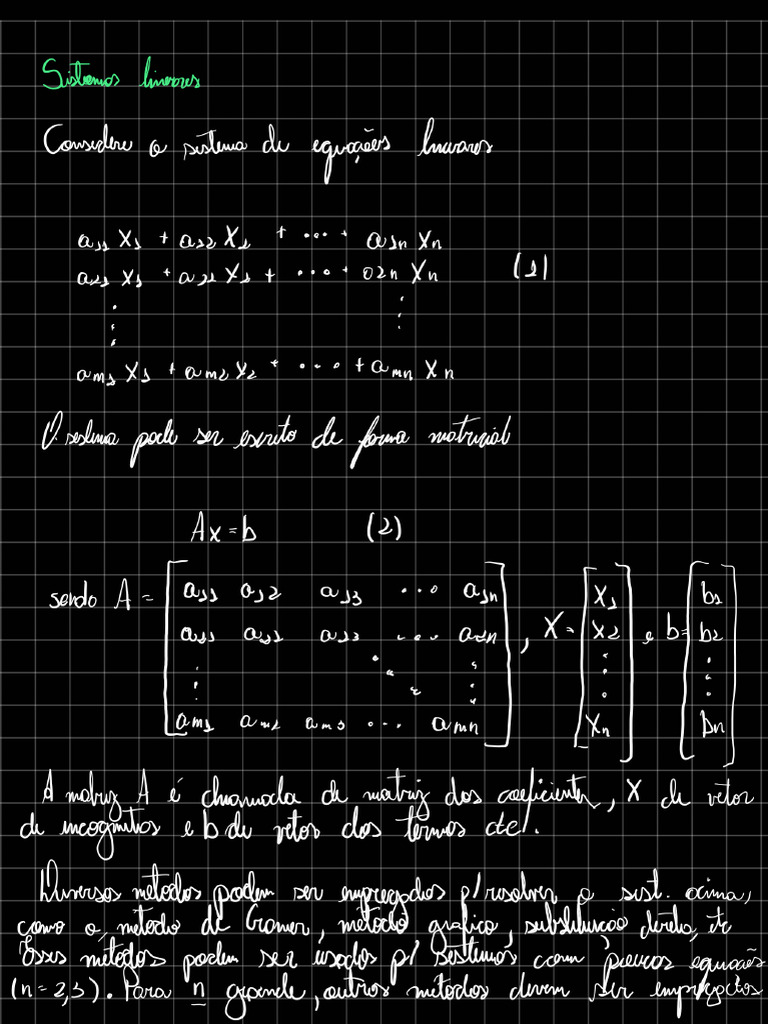 Anotações Elim Gauss | PDF