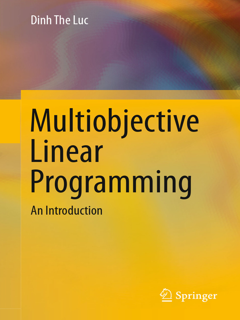 Luc 2016 | PDF | Mathematical Optimization | Linear Programming