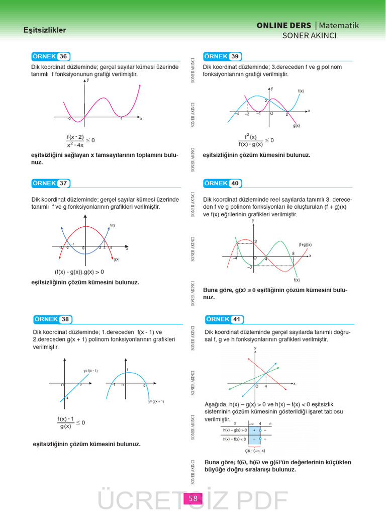 Ders-17 Eşitsizlikler | PDF