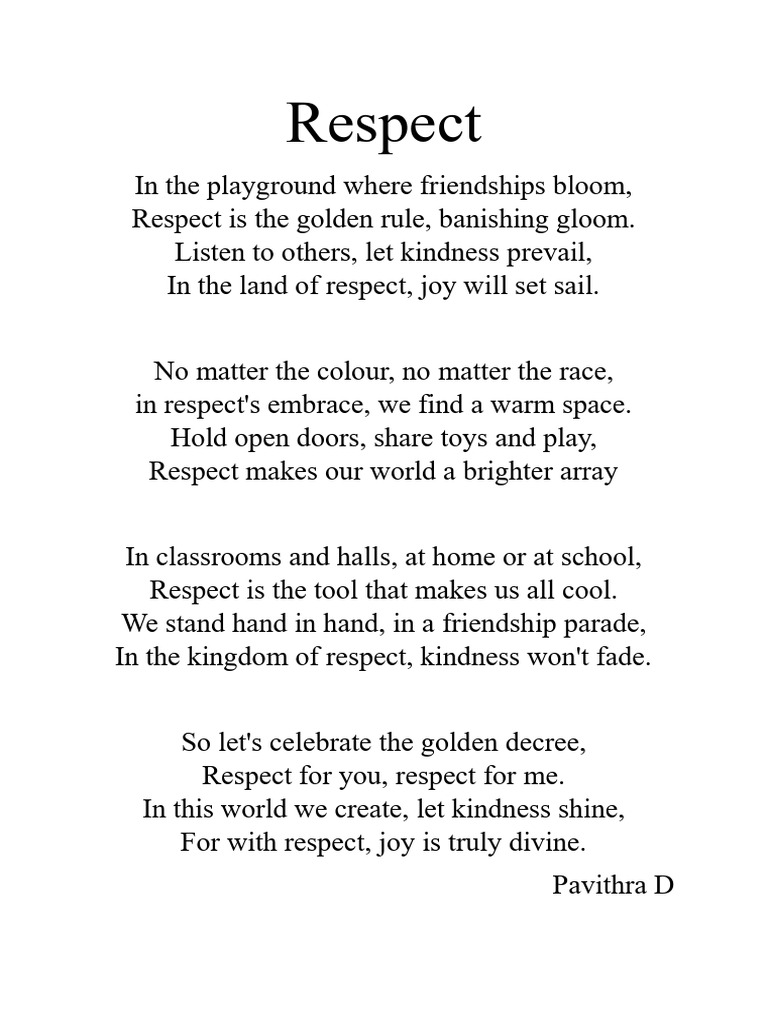 Respect | PDF