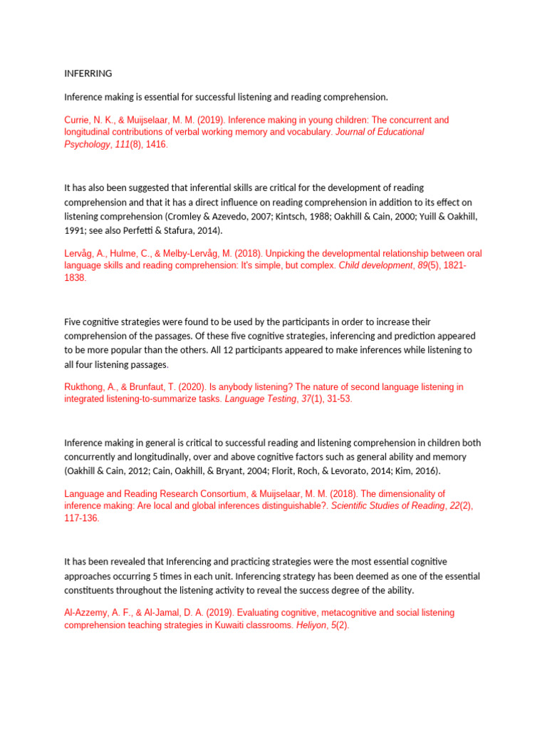 RRL Additional - Copy | PDF | Reading Comprehension | Psychology