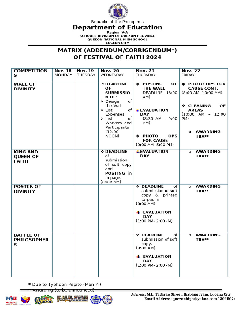 FOF'24 Matrix corrigendum | PDF