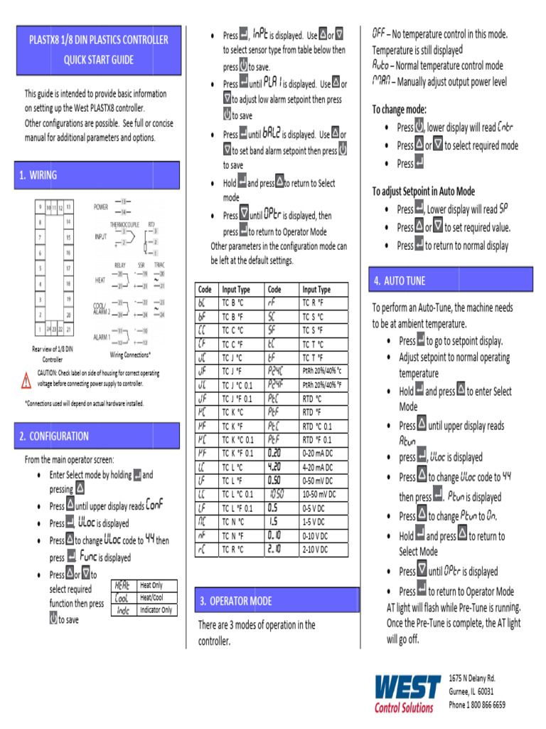 Controlador west x8 | PDF | Electrical Engineering | Manufactured Goods
