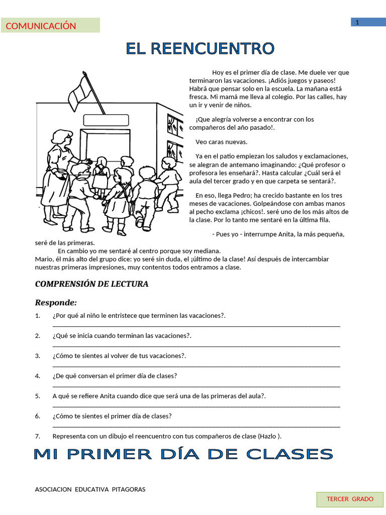 Primer Día de Clases y Normas Escolares | PDF | Petróleo | Comunicación