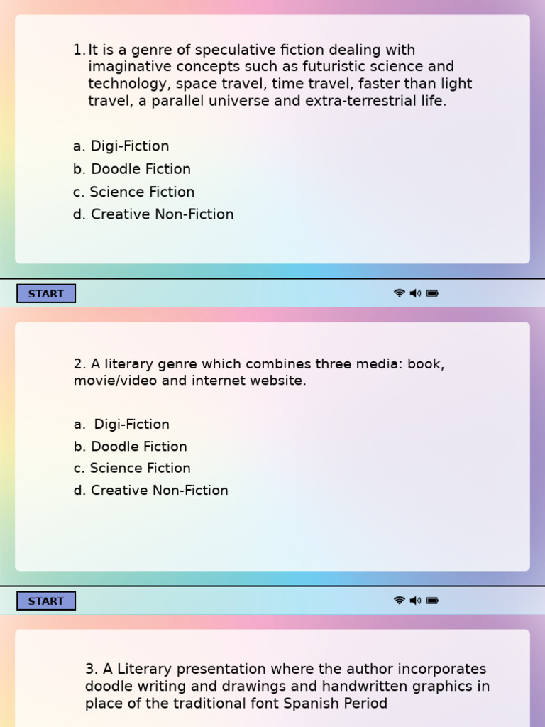 Major Literary Genres! | PDF | Creative Nonfiction | Novels