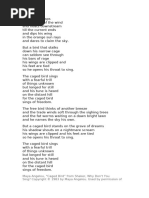 Caged Bird by Maya Angelou Poetry Foundation | PDF | Poetry