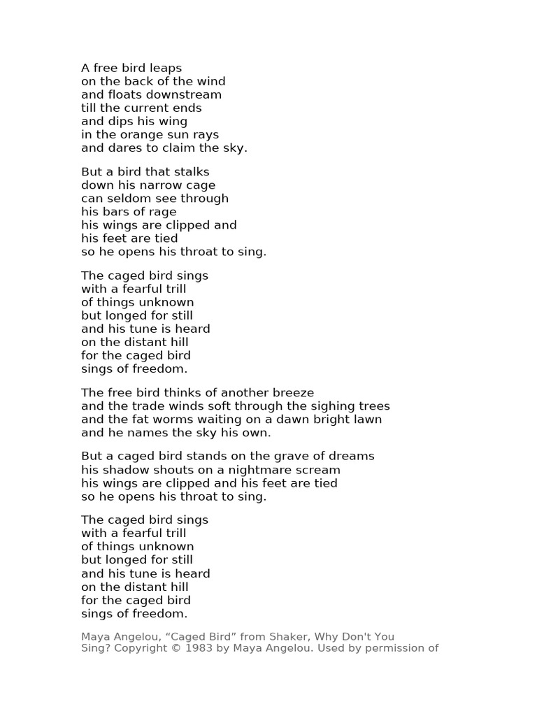 A Free Bird Leaps | PDF