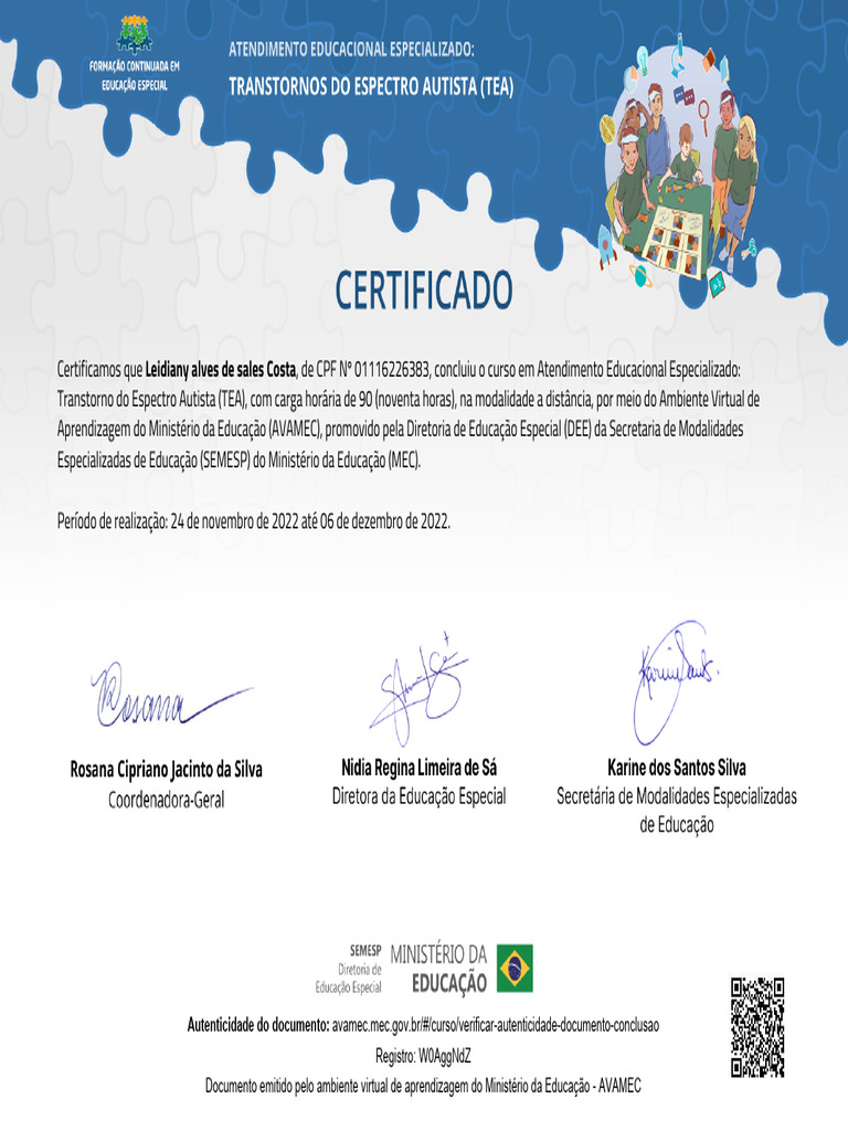 Documento - AEE - Transtornos Do Espectro Autista (TEA) | PDF