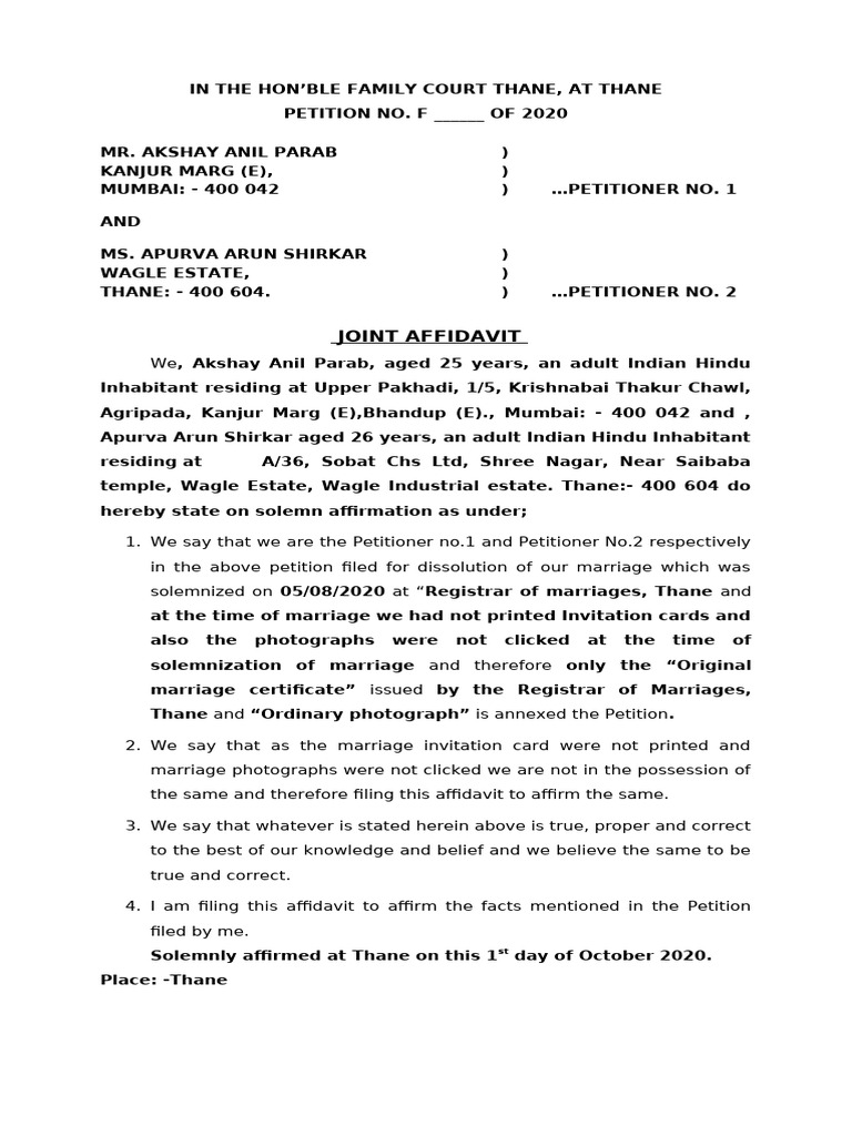 AFFIDAVIT | PDF | Legal Procedure | Evidence