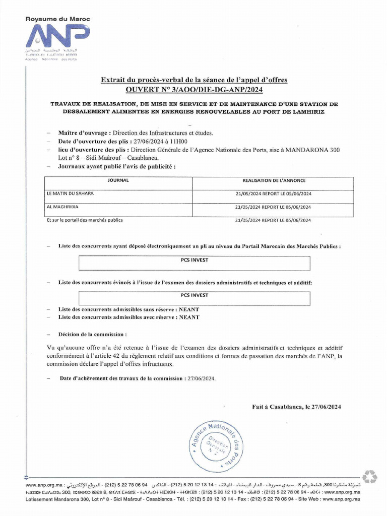 Extrait PV Affichage | PDF