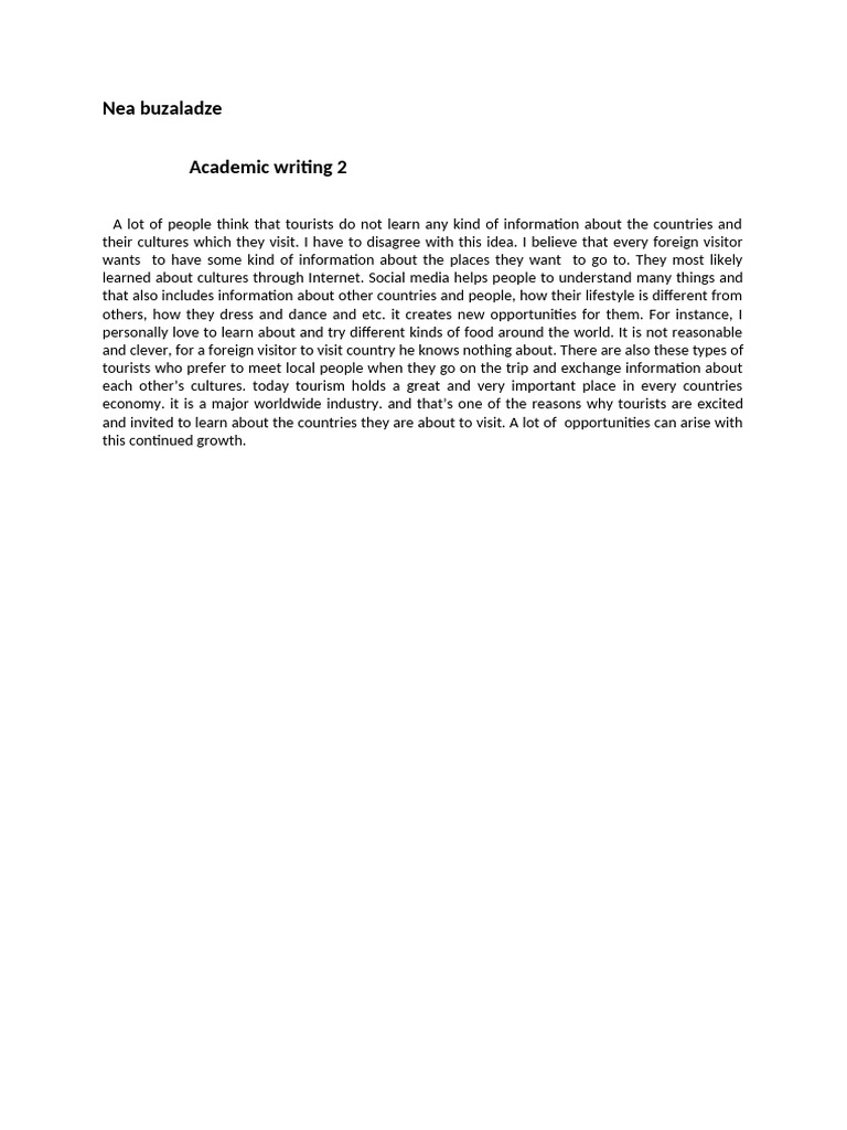 Academic Writing 2 | PDF
