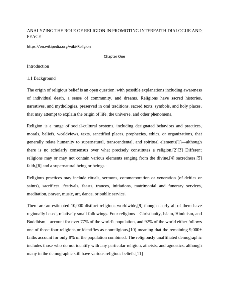 Religion's Impact on Interfaith Dialogue | PDF | Interfaith Dialogue