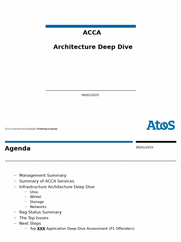 ACCA Infrastructure Architecture Review | PDF | Operating System ...