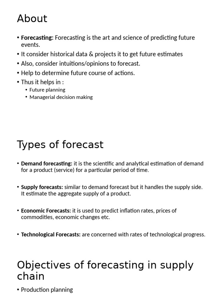 Comprehensive Guide to Forecasting Methods | PDF | Forecasting | Moving Average