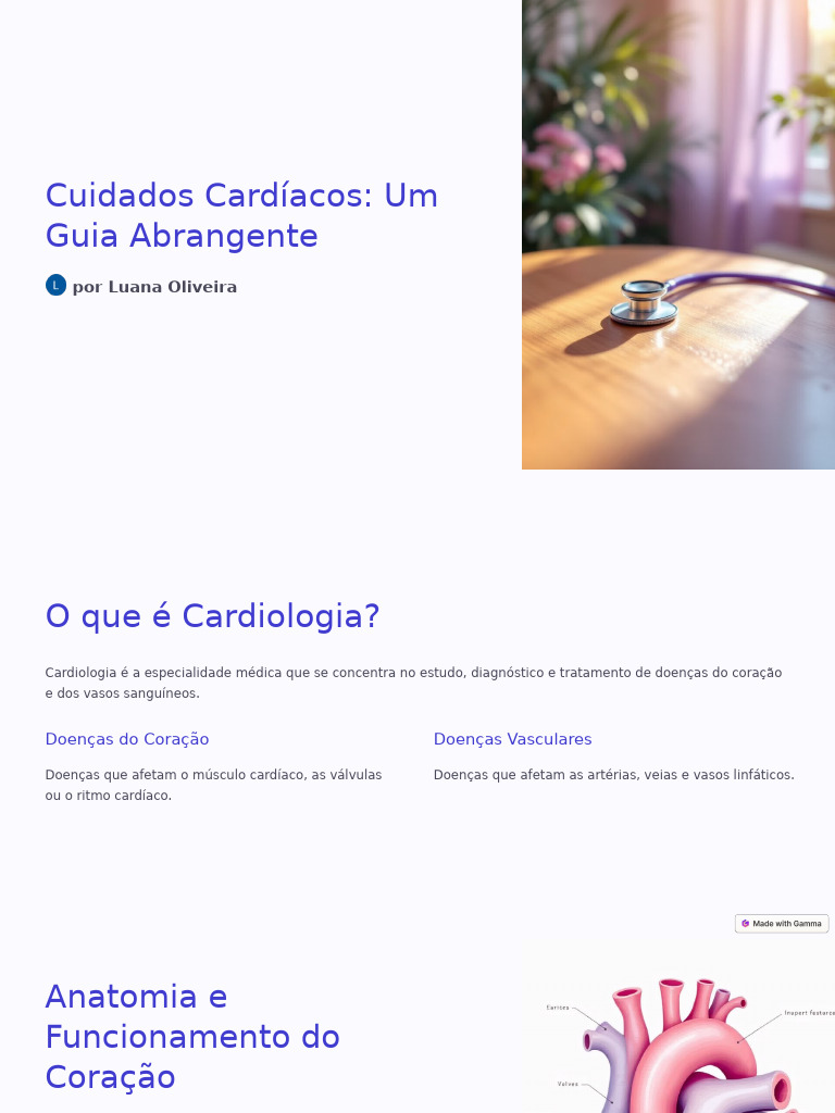 Guia Completo sobre Cuidados Cardíacos | PDF | Coração | Doenças ...