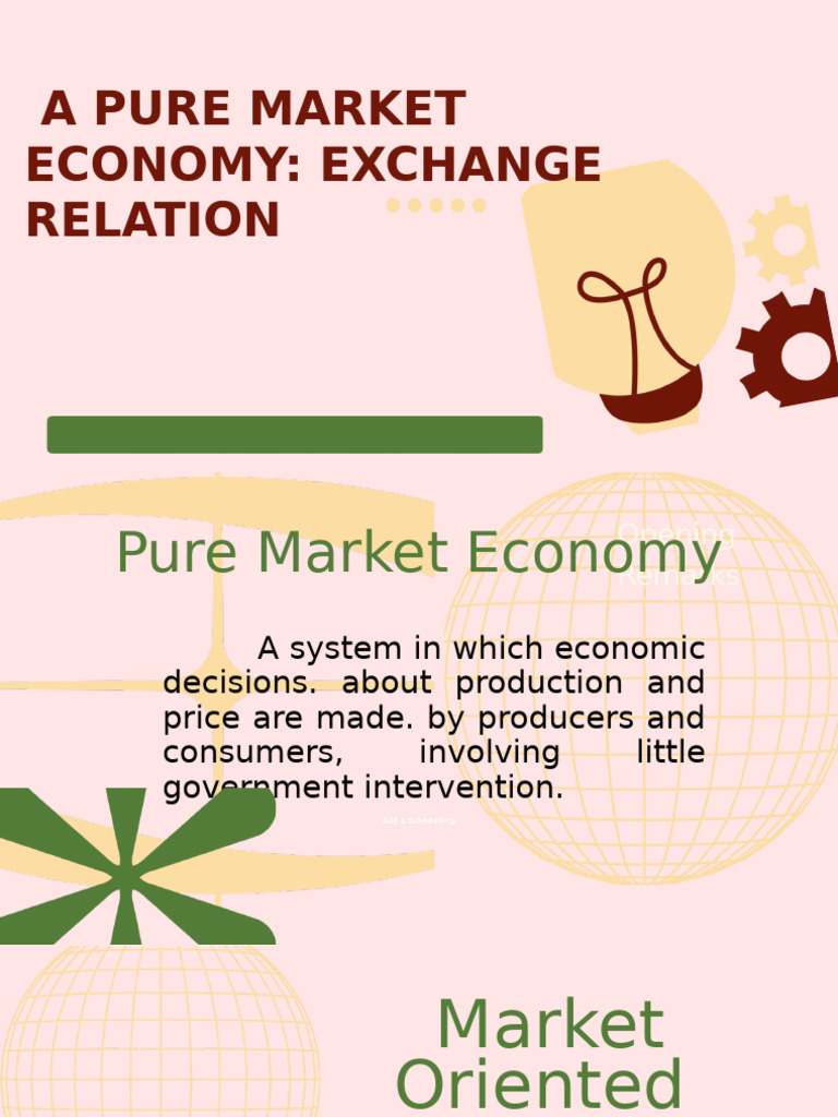 Characteristics of a Pure Market Economy | PDF | Market (Economics ...