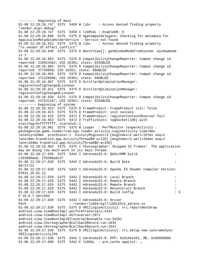 Com - Game.loader Logcat | PDF | Computer Science | Computing Platforms